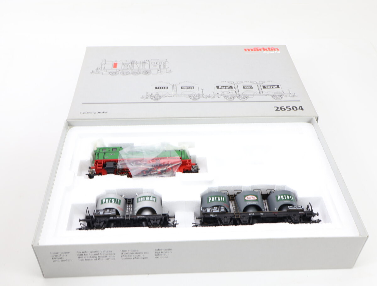 Märklin H0 26504 Güterzugset 3-tlg. "Henkel" mit Diesellok "Paul