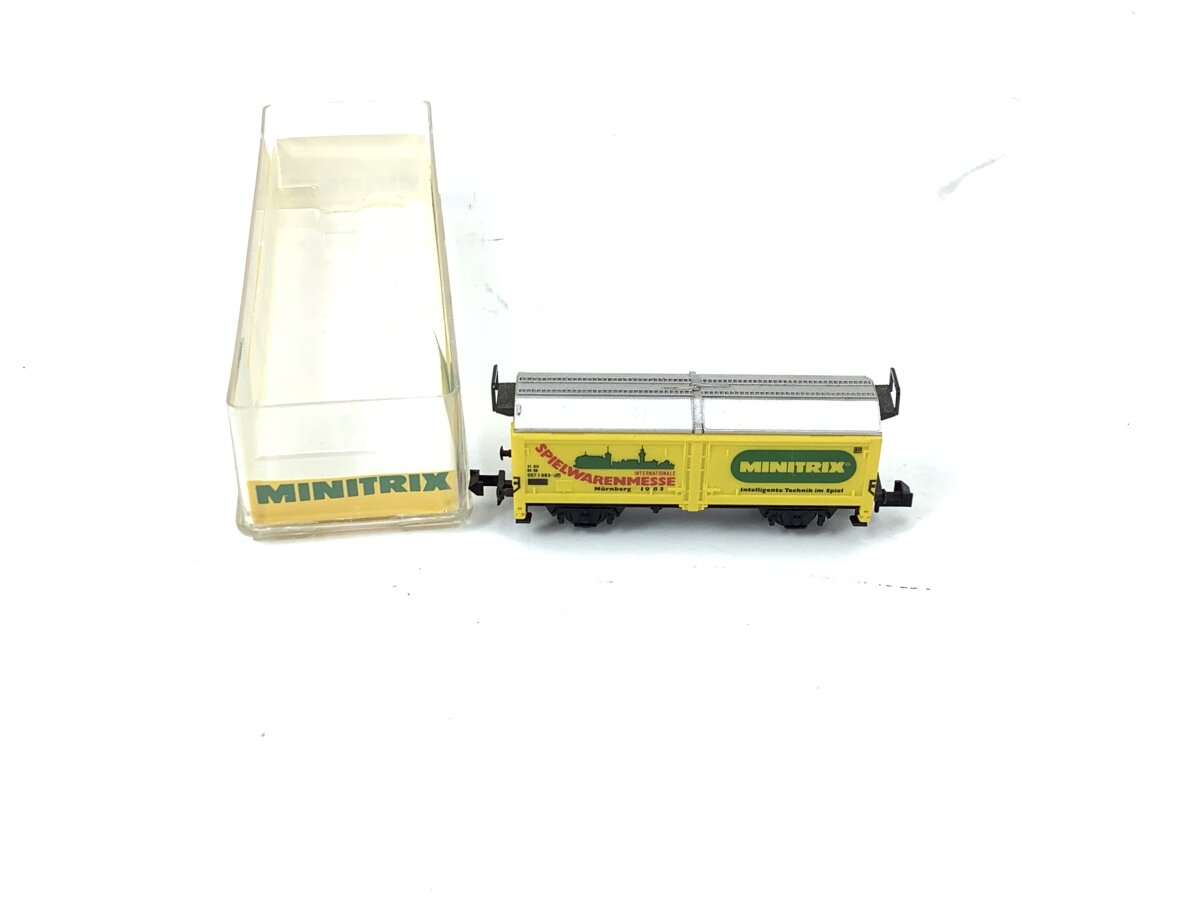 Minitrix N 3530 Güterwagen Schiebedachwagen "Spielwarenmesse 198
