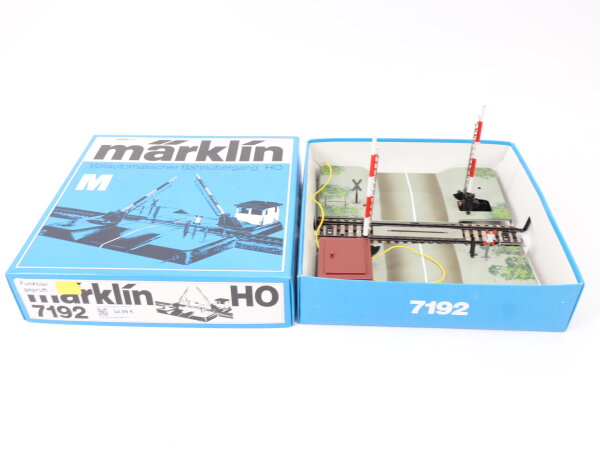 Märklin H0 7192 vollautomatischer Bahnübergang OVP, 34,99