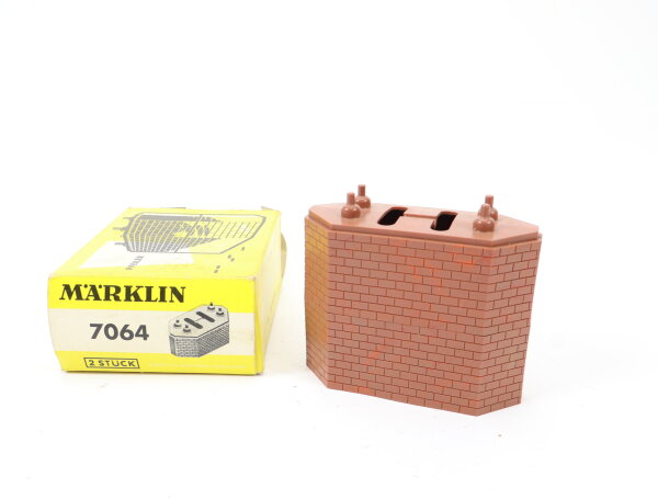 Märklin 7064 2x Brückenpfeiler Pfeiler 32 mm OVP