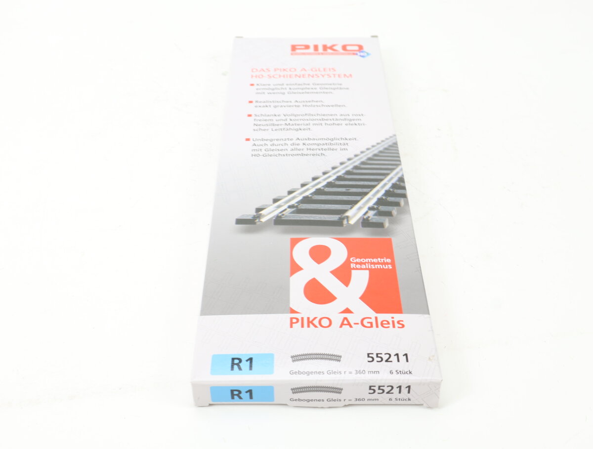 Piko H0 55211 A-Gleis Bogen R1 360 6Stück OVP, 12,99