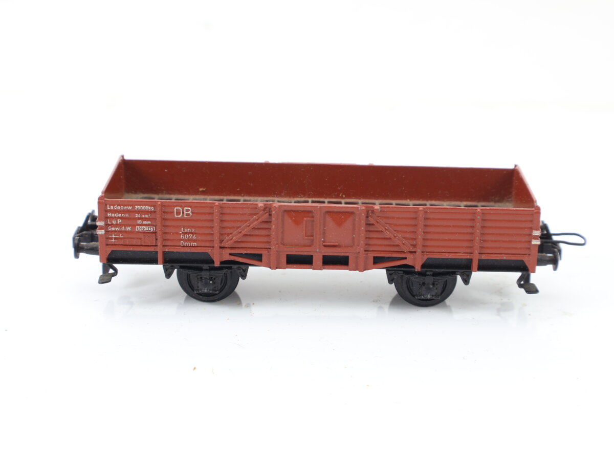 Trix Express H0 3451 offner Güterwagen Niederbordwagen 6074 DB, 5,49