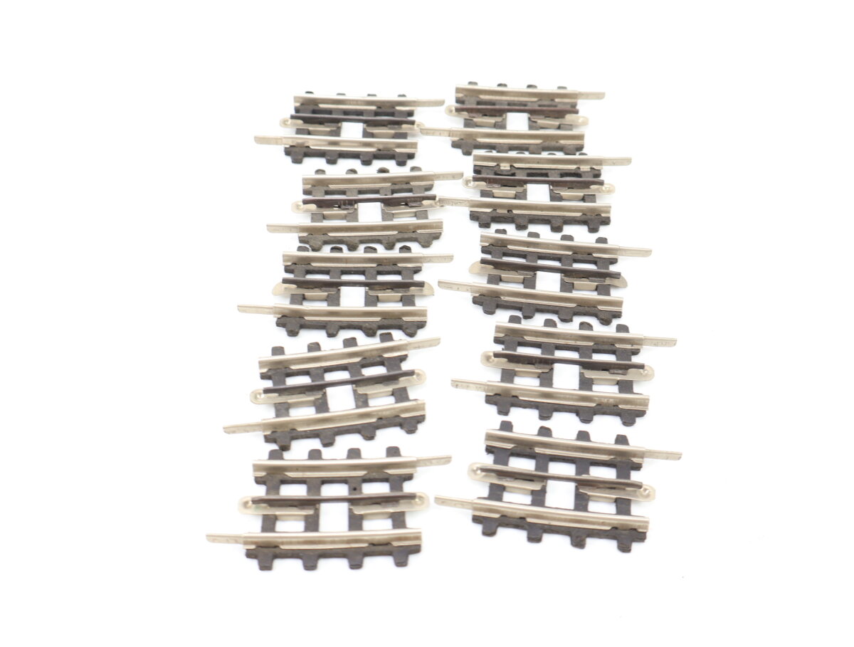 Trix Express H0 10x Gleis gebogen Ausgleichsstück kurz Hohlprofil Pap ...