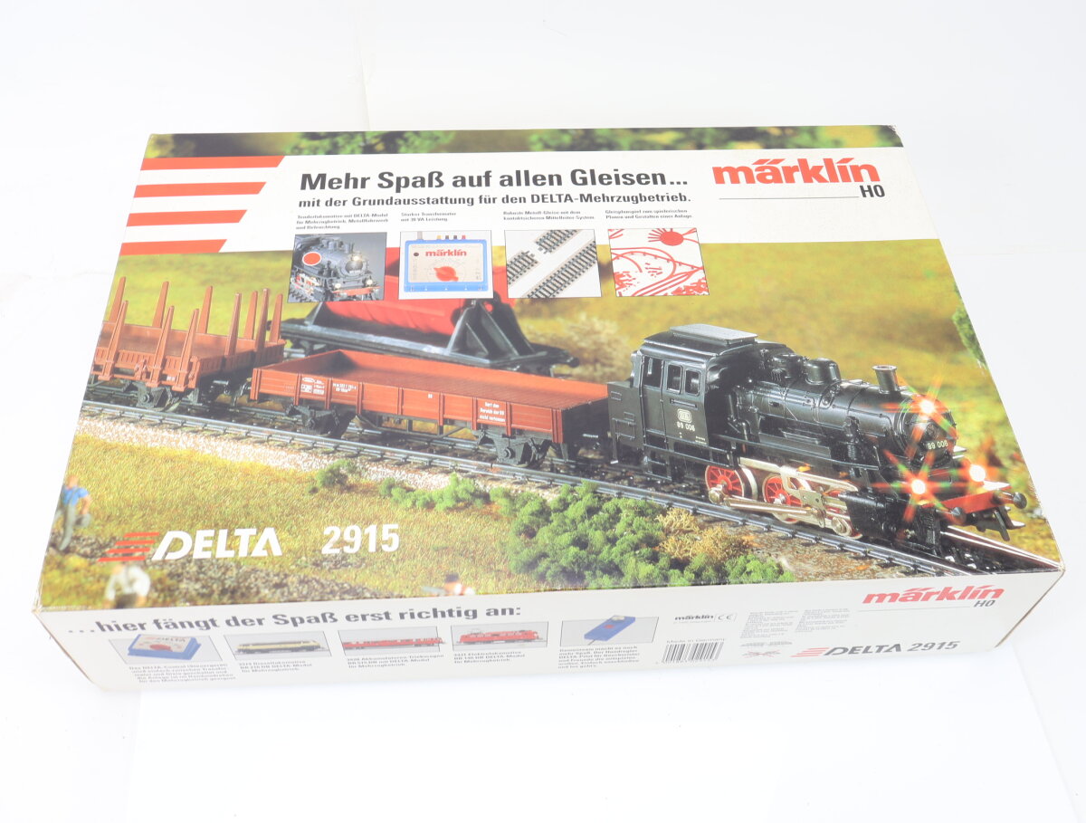 Märklin H0 2915 Startset 25-tlg. Güterzug mit Gleisoval u. Trafo