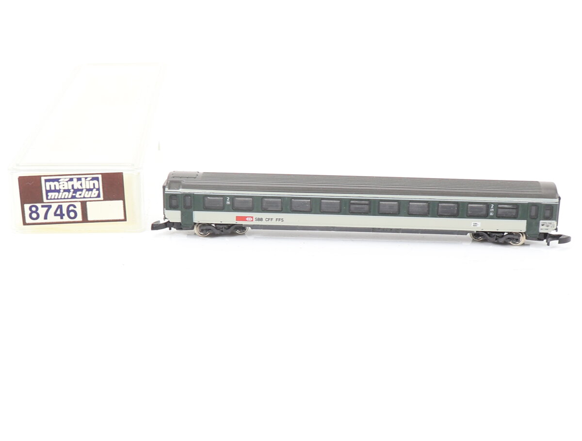 Märklin Z 8746 Personenwagen Reisezugwagen 2.Klasse SBB / OVP