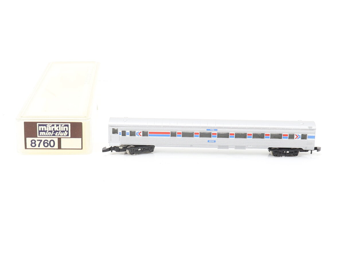 Märklin Spur Z 8760 Personenwagen Großraumwagen 6040 Amtrak 1:22