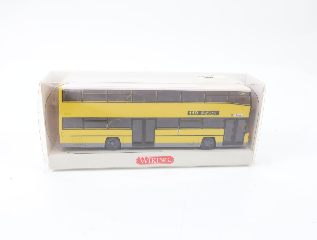 Wiking H0 731 04 33 Modellauto Doppeldecker Bus MAN D89 "Berlin Grune ...