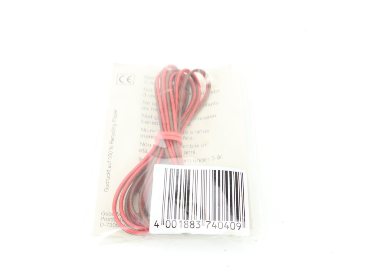 Märklin H0 74040 Anschlussgarnitur für C-Gleis Anschlusskabel ro