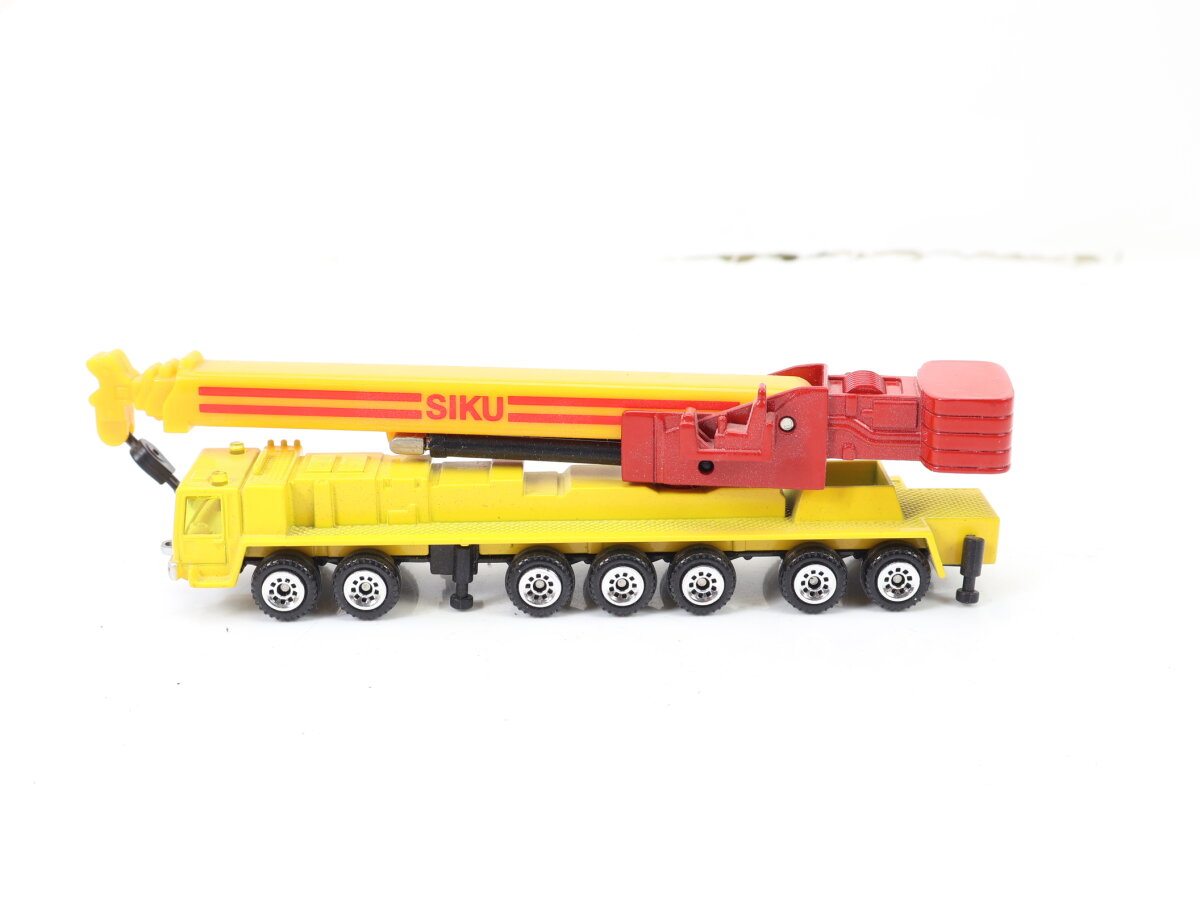 Siku 1623 Modellauto Kranwagen Mobilkran Mega Lifter Metall gelb/rot, 9 ...