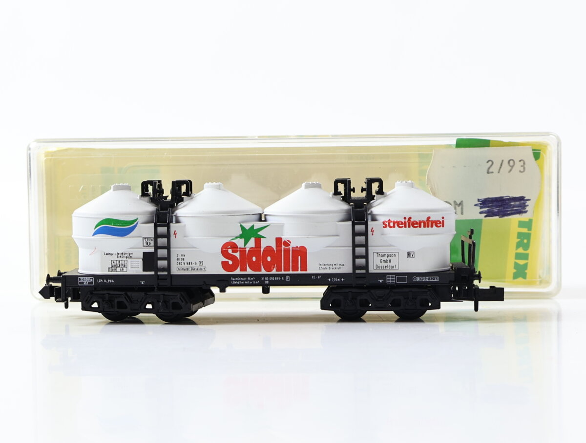 Minitrix N 70142 Güterwagen Silowagen "Sidolin" 989-6 DB, 19,99
