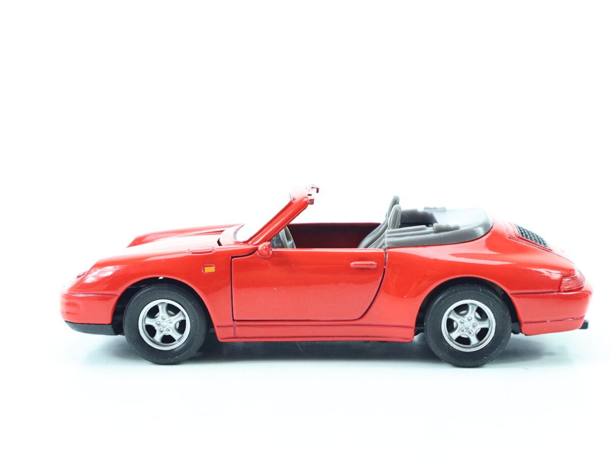 Welly 9722 Modellauto PKW Porsche 911 Carrera Cabriolet rot, 6,99