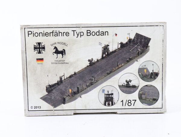 SHM Modell H0 Modellschiff Militär Bausatz Fähre Pionierfähre Ty