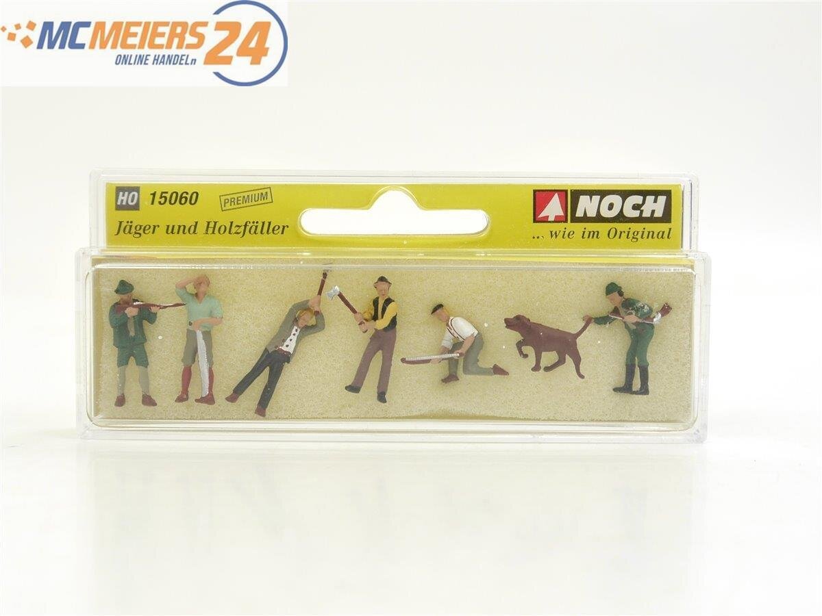 E403 Noch H0 15060 Figuren-Set 7-tlg. "Jäger und Holzfäller" 1:8