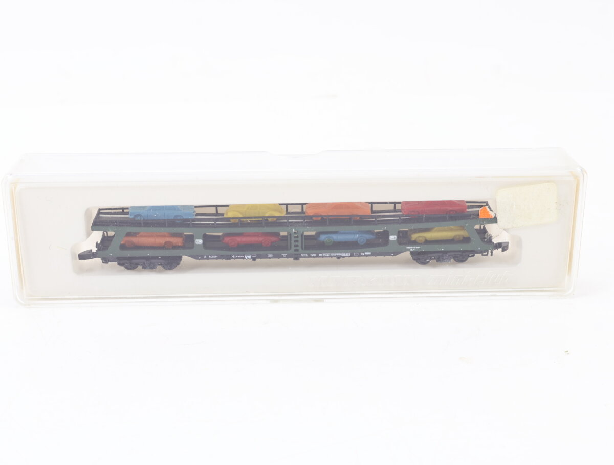 Märklin Spur Z 8714 Güterwagen Autotransportwagen beladen DB