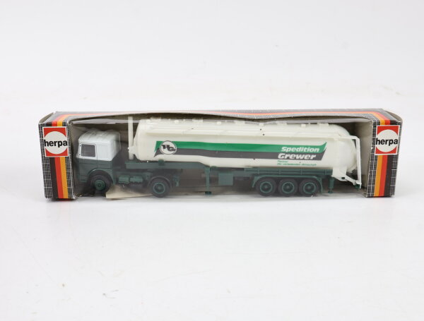 Herpa H0 818 500 Modellauto LKW Silo Sattelzug MAN Grewer Spedit