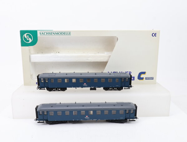 Sachsenmodelle H0 14128 Personenwagen-Set 2-tlg. Bauzugwagen DB