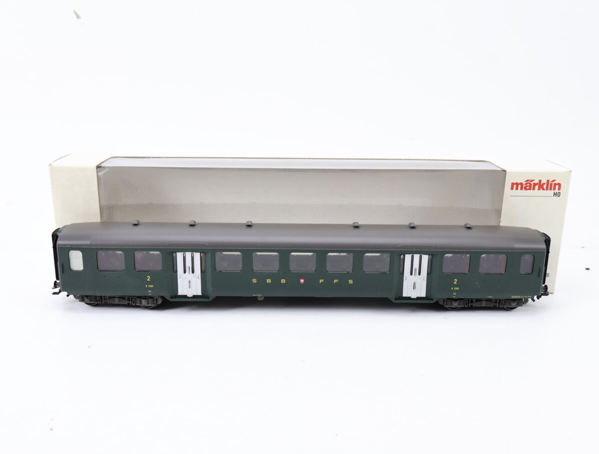Märklin H0 43370 Personenwagen Leichtstahl-Sitzwagen 2. Kl. B 5581 SB ...