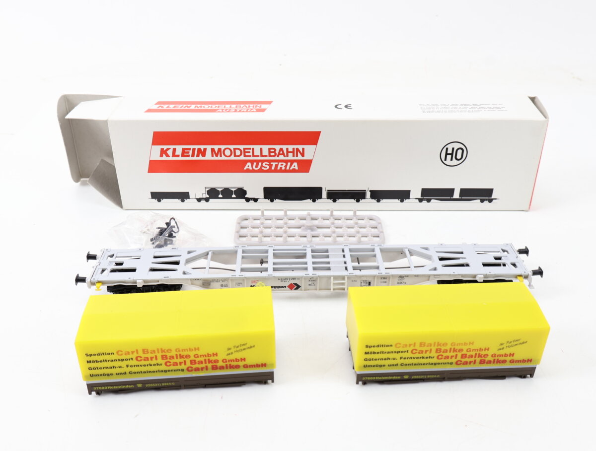 Klein Modellbahn H0 SoSe15/2 Güterwagen Containerwagen Kombiwago