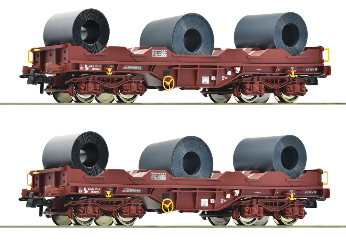 Roco H0 76338 2-tlg. Set: Coiltransportwagen, SNCB