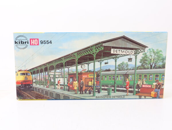 Kibri H0 9554 Gebäude Bahnsteig Detmold / unvollständig OVP, 12,99