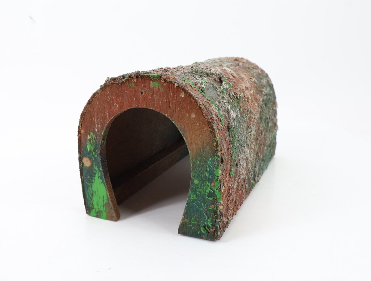 Spur H0 Tunnel Holz-Tunnel 1-spurig mit Massebewurf / Alt, 19,99