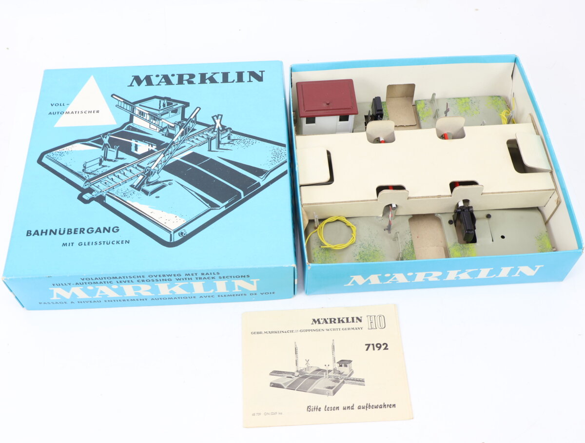 Märklin H0 7192 vollautomatischer Bahnübergang OVP, 34,99
