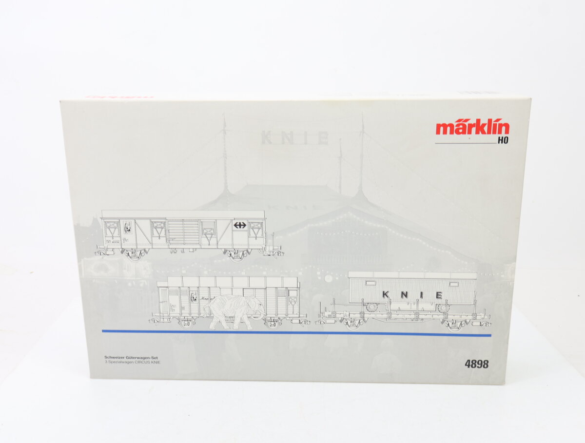 Märklin H0 4898 Wagenset 4-tlg. Schweizer Güterwagen-Set "Circus Knie ...