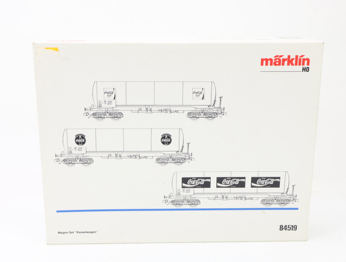 Märklin H0 84519 Kesselwagen-Set 3-tlg. "Coca Cola" 056-7 / 127-