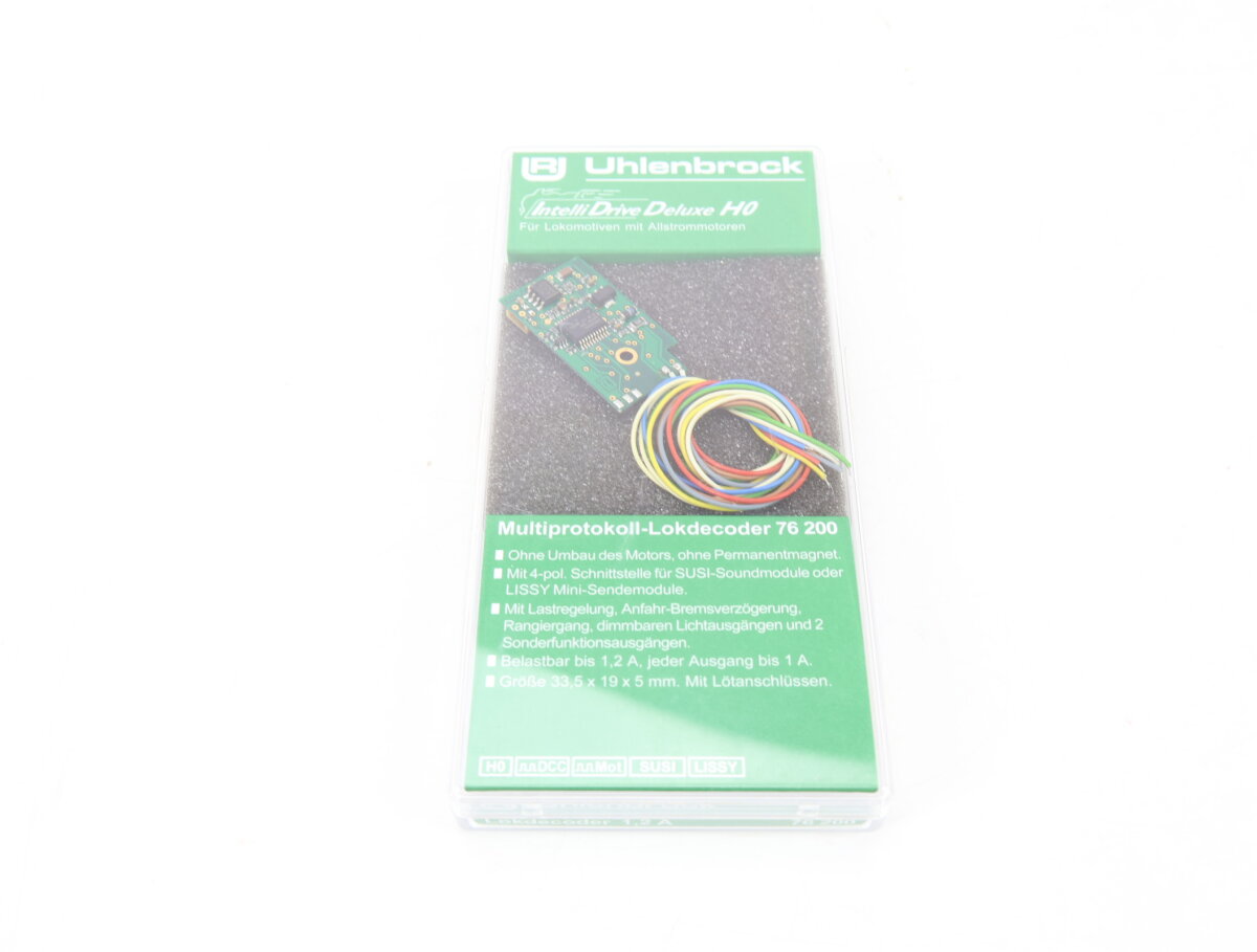 Uhlenbrock H0 76200 Decoder Multiprotokoll Lokdecoder, 39,99