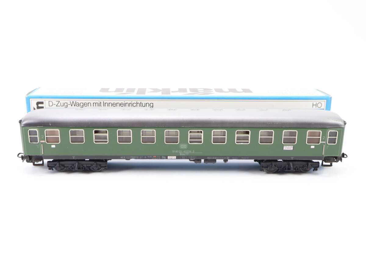 Märklin H0 4052 Personenwagen Abteilwagen grün 2. Klasse 40 224-