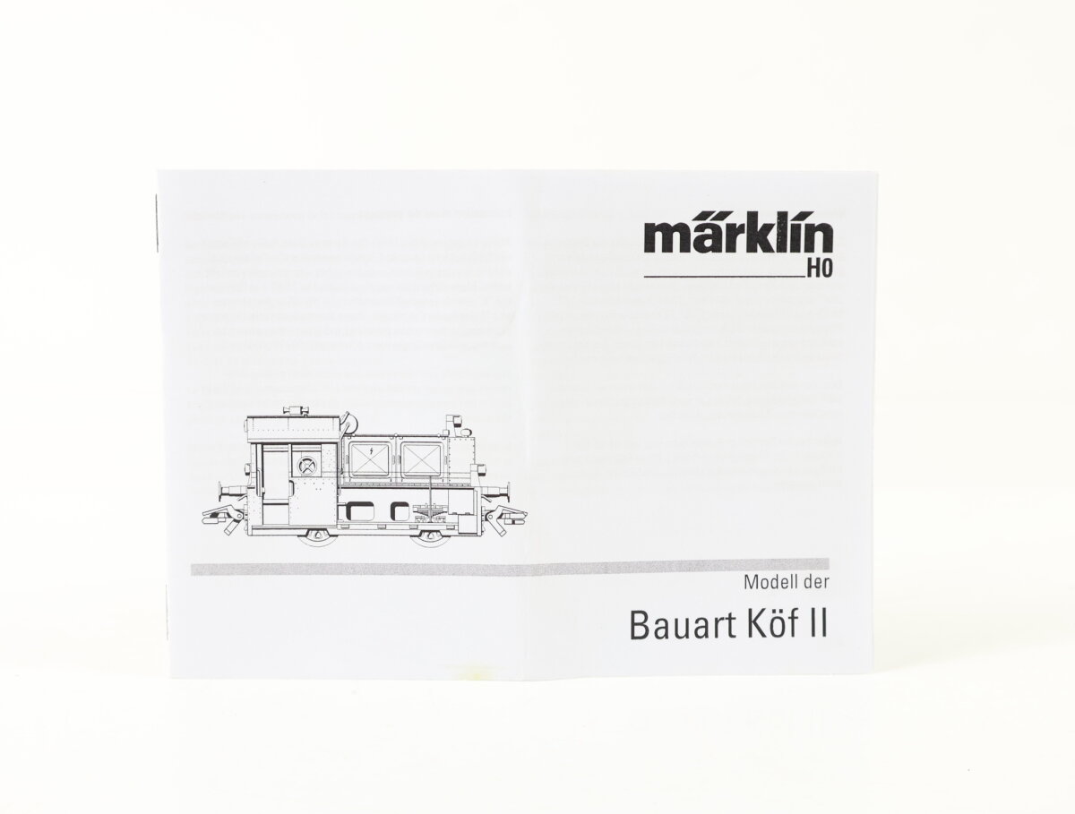 Märklin H0 Beschreibung Anleitung für Diesellok "Modell der Baua