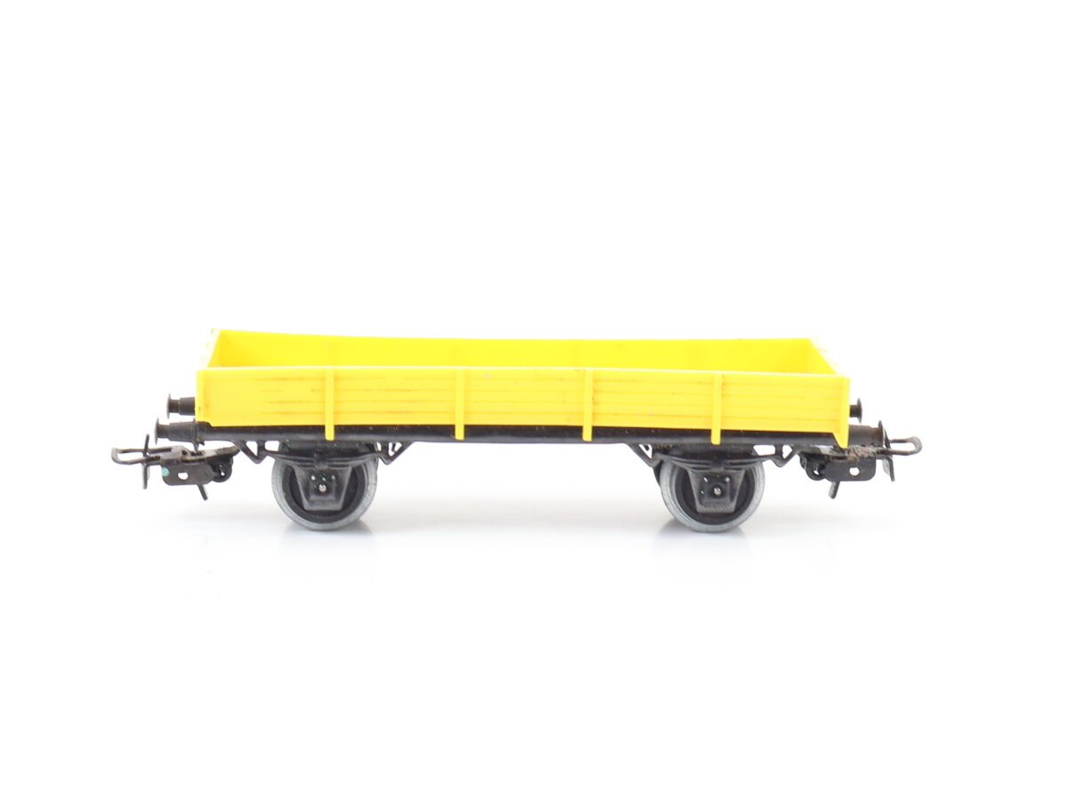 Märklin Primex H0 4596 offener Güterwagen Niederbordwagen gelb