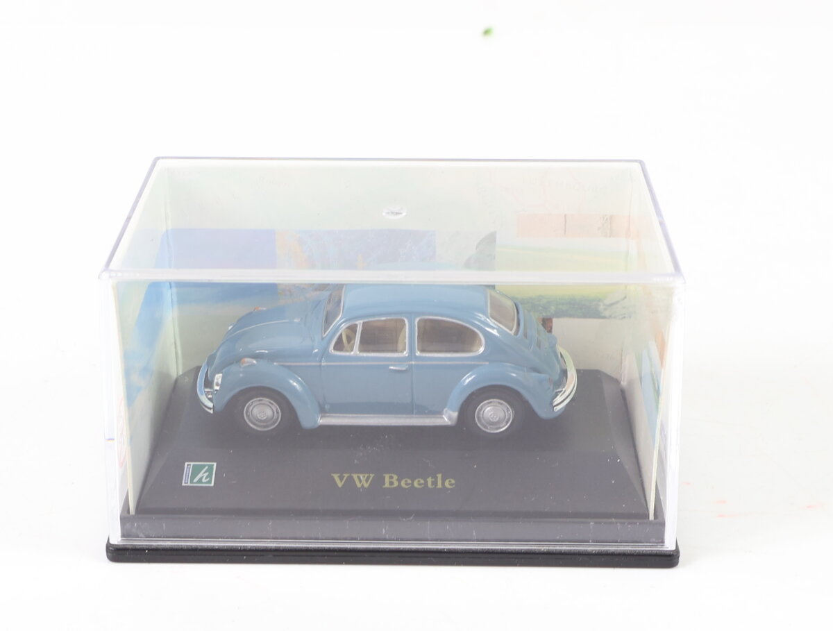 Hongwell Cararama Modellauto PKW Volkswagen VW Beetle graublau 1