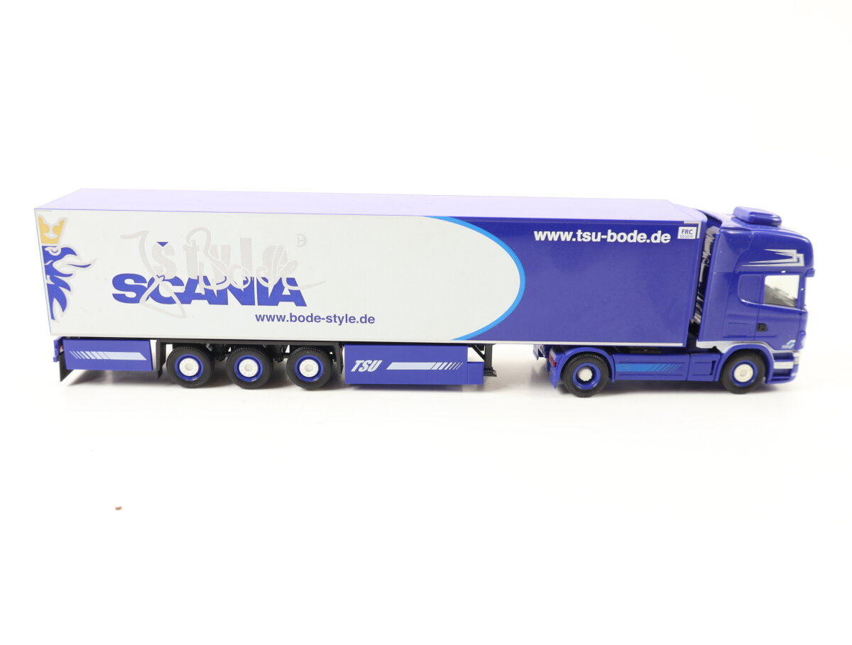 Herpa H0 306010 LKW Scania R13 Kühlkoffer-Sattelzug TSU Jens Bod