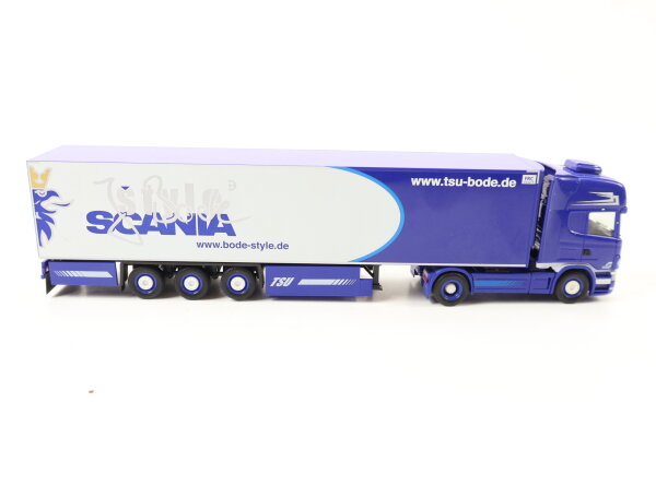 Herpa H0 306010 LKW Scania R13 Kühlkoffer-Sattelzug TSU Jens Bod