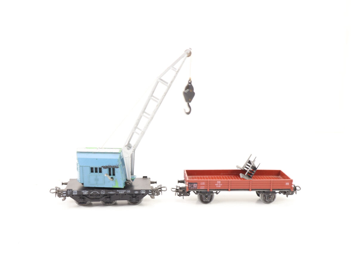 Märklin H0 4611 Güterwagen Kranwagen "Krupp Ardelt" 6804 DB blau